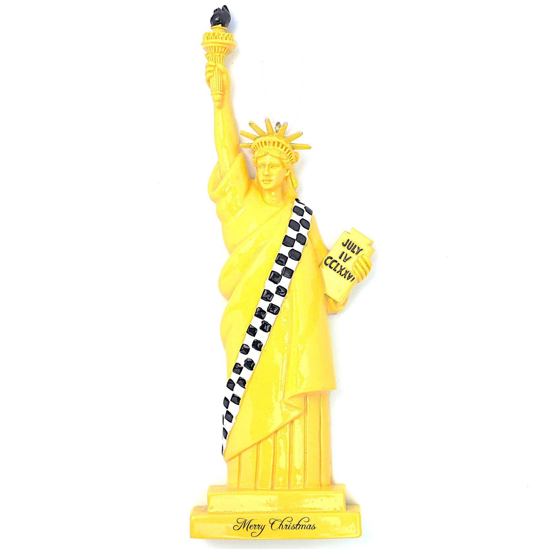 7" LADY LIBERTY TAXI ORNAMENT – Christmas and City