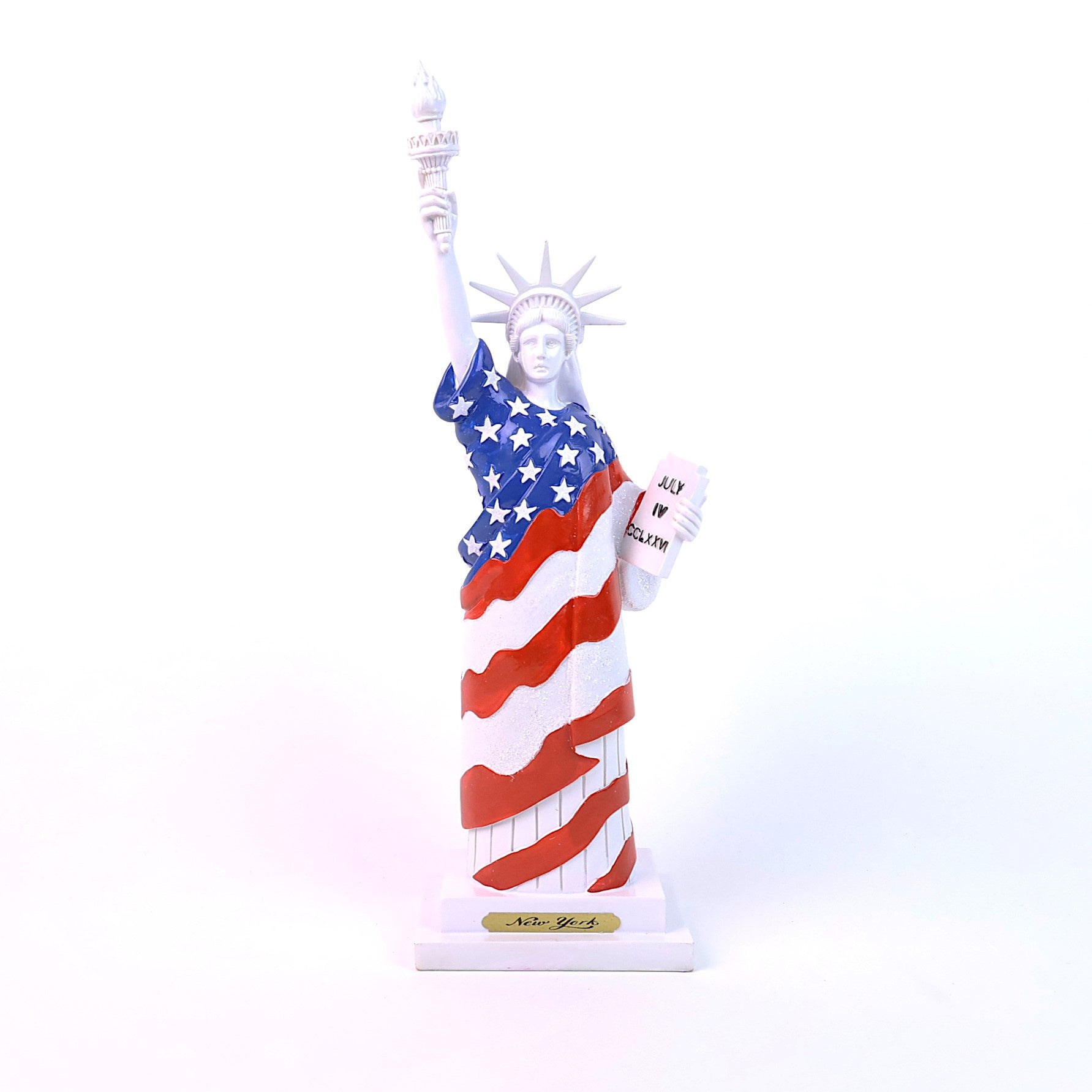 12" US FLAG LADY LIBERTY STATUE – Christmas and City